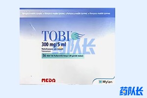 妥布霉素吸入溶液(Tobi)的中文说明书:适应症,用法用量,副作用及注意事项-药队长